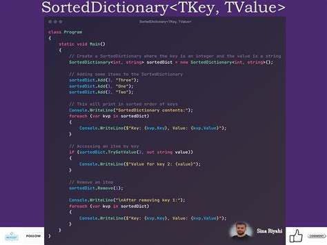 Sorteddictionary Sina Riyahi Posted On The Topic Linkedin