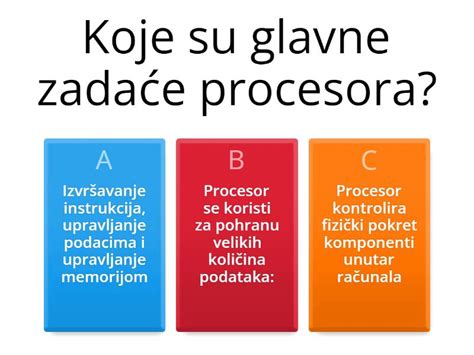 Ponavljanje Informatike 8 Razred Quiz