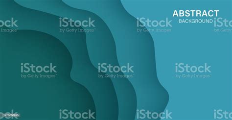 추상 녹색 색상 동적 질감 물결 모양 종이 컷 배경입니다 Eps10 벡터 지형학에 대한 스톡 벡터 아트 및 기타 이미지 지형학 3차원 형태 곡선 Istock