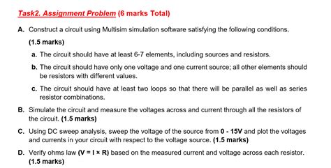 Solved A Construct A Circuit Using Multisim Simulation