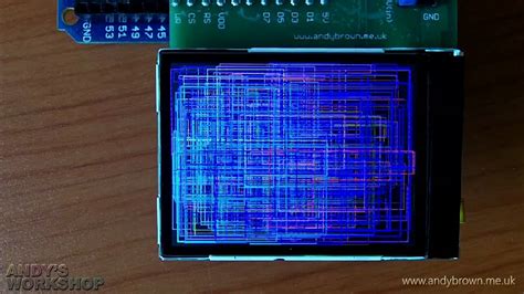 Arduino Tft Xmem Graphics Library Full Demo Youtube