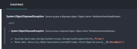 C Xamarin Ios Object Disposed Exception In Insights After Update