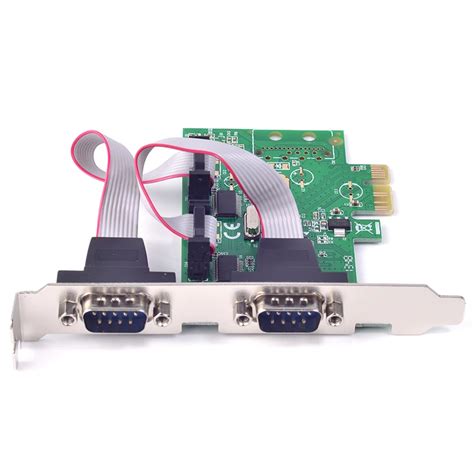 High Quality PCI Express 2 Ports Serial PCI E 1x Card Multi RS232 DB9