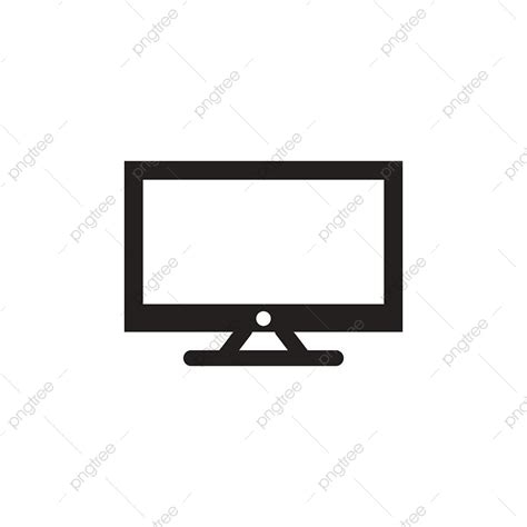 화면 평면 Led 모니터 아이콘 벡터 디자인 템플릿 배경에 흰색 모니터링 디지털 장치 Png 일러스트 및 벡터 에 대한 무료 다운로드 Pngtree