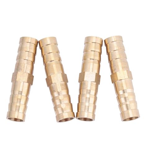 Brass Fitting Hose Barb Tail Reducer Reducing Plug Connector 6mm 8mm 4