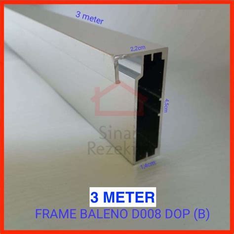 Jual Jual Profil Lis Frame Aluminium Kaca Lemari Kitchen Bingkai FA 128