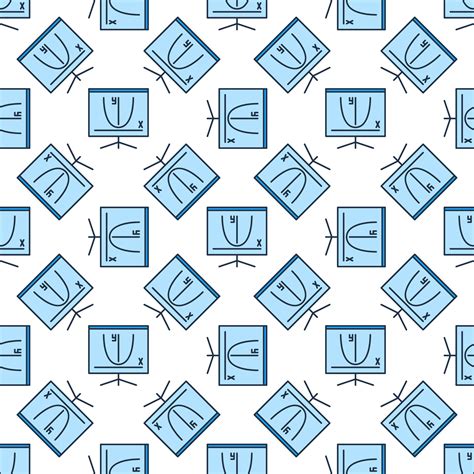 Mathematics Graph Vector Concept Blue Seamless Pattern 25348975 Vector