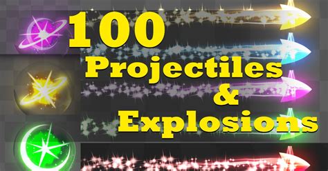 Stylized Projectiles Vol3 Fire And Explosions Unity Asset Store