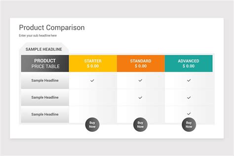 Product Comparison Keynote Template Nulivo Market