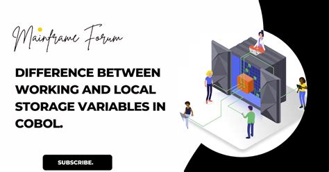 mainframe forum understanding the difference between working and local storage variables