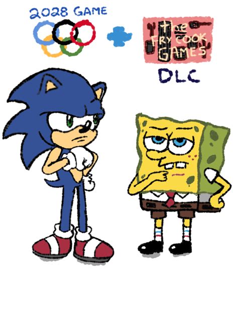 Sonic And Spongebob Planning An Olympic Idea By Cristiandarkradx On
