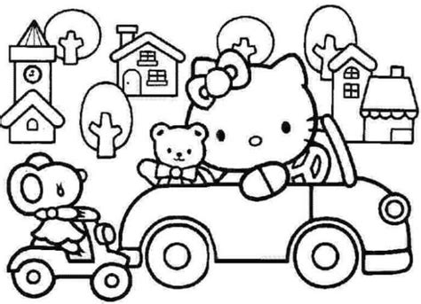 Detail Gambar Mewarnai Hello Kitty Terbaru Koleksi Nomer 26