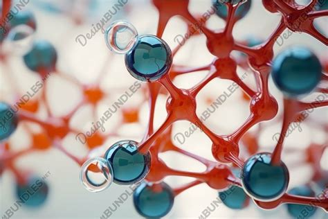 Abstract Molecular Structure In 3d Illustration