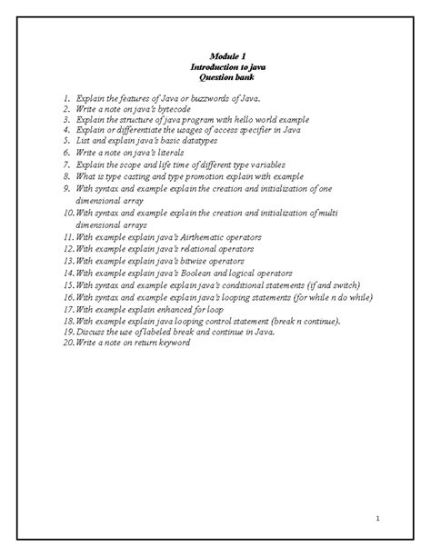 Bsc Java All 3 Units Lecture Notes 1 2 3 Module 1 Introduction To Java Question Bank Explain