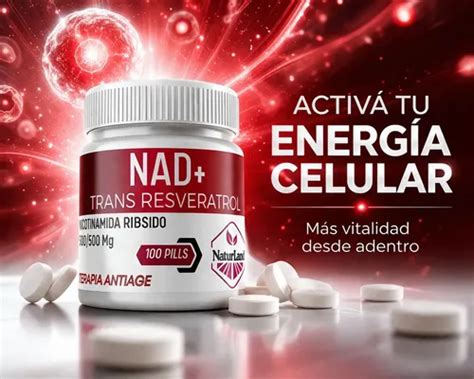 Nad Mas Trans Resveratrol 500500 Mg Por 100 Comp Naturland Envío Gratis