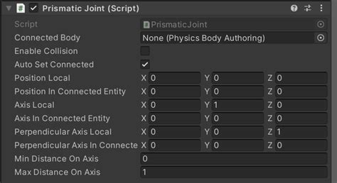 Unexpected Axis Constraint With Prismatic Joints Unity Engine Unity