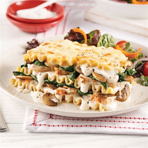 Chicken And Mushroom Lasagna 5 Ingredients 15 Minutes