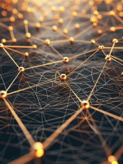 Detailed 3d Rendering Of Evolving Business Network Multilayered Nodes Showcase Complexity Of