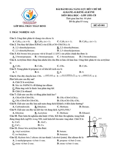 Đáp Án Kt Hydrocarbon Cb Pdf