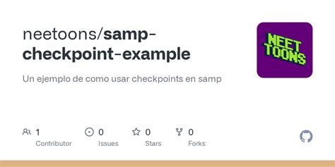 Github Neetoonssamp Checkpoint Example Un Ejemplo De Como Usar Checkpoints En Samp