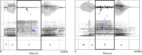 Amplitude And Spectrogram Of Fricatives F χ Spectrogram Range 0 5 000 Hz Download