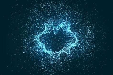 Premium Vector Glowing Particles Background
