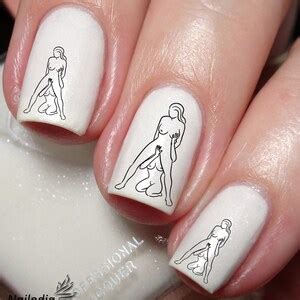 Lesbian Sex Position Nail Art Decal Sticker Etsy