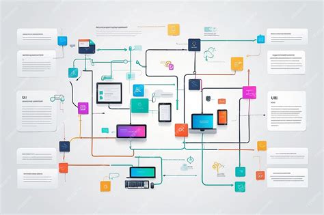 Premium Photo Ux Ui Flowchart Application Development Prototype