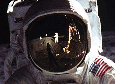 Neil Armstrong In The Reflection Of Buzz Aldrins Helmet Neil