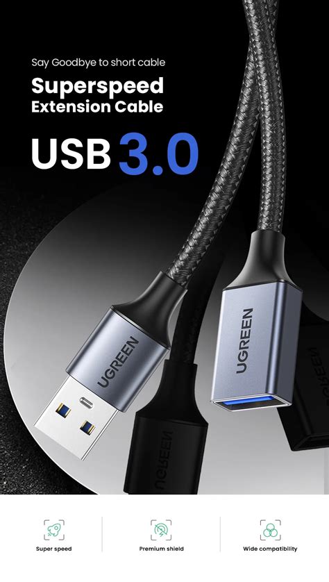 Ugreen USB Cable USB Extension Cable Male To Female Data Cable ElectroBest Official Online