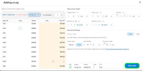 Strategy Deployment Features Algotest