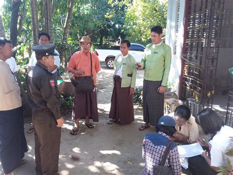 ဒိုက်ဦးမြို့နယ်တွင် ပုံစံ ၆၆ ၆ တိုက်ဆိုင်စစ်ဆေးခြင်းနှင့် လူဦးရေစာရင်း ကောက်ယူနေမှုအား ညောင