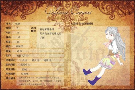 角色设定 ElfArtWorld