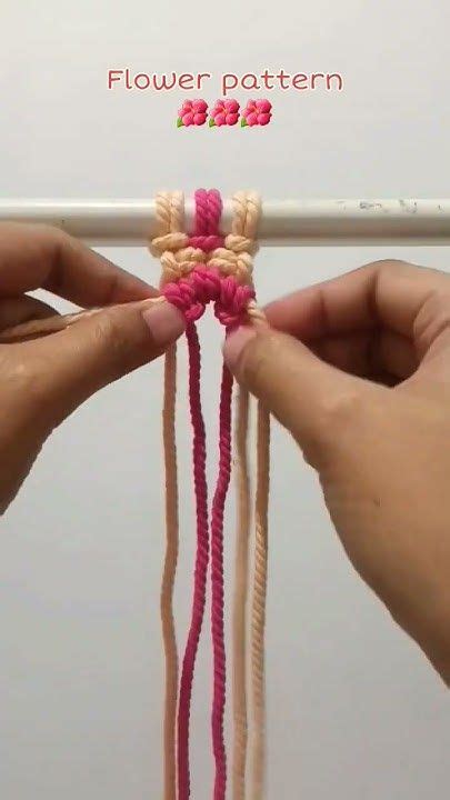 flower pattern 🌸🌺 macrameknot macrameflower diymacramebunga macrame patterns macrame