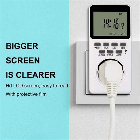 Intelligent Digital Display Socket Timing Switch H Vicedeal