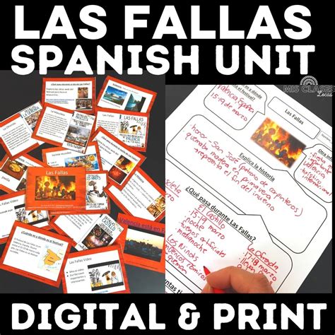 Las Fallas In Spanish Culture Unit Mis Clases Locas