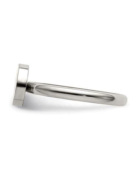 Chisel Stainless Steel Polished Circle Ring Macys