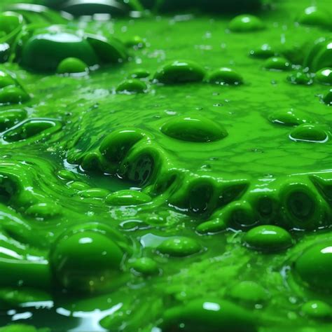 Premium Ai Image Green Slime Background