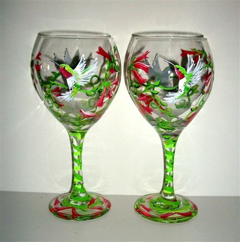 Hand Painted Wine Glasses Deals On 1001 Blocks
