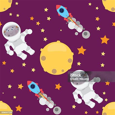 유치하다 원활한 공간 패턴행성 미확인 비행 물체 로켓 스타즈 과학에 대한 스톡 벡터 아트 및 기타 이미지 과학 궤도 날기 Istock