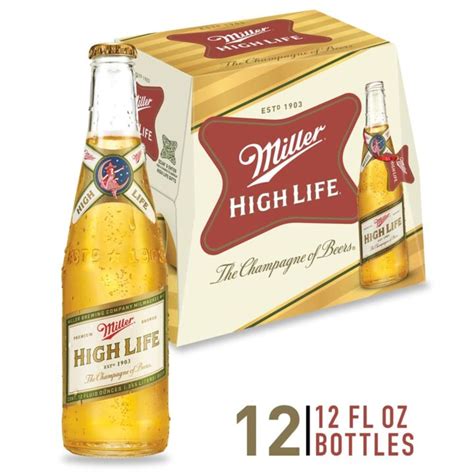 Miller High Life Beer American Lager Beer 12 Bottles 12 Fl Oz Ralphs