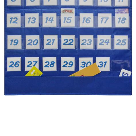 School Classroom Calendar Pocket Chart Wall Calend Grandado