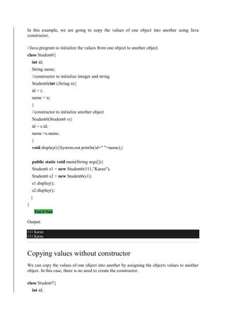 Constructors In Java Pdf