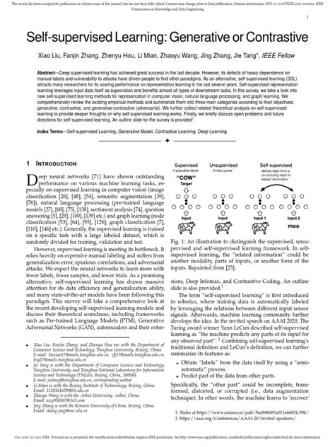 Self Supervised Learning Generative Or Contrastive Pdf Machine
