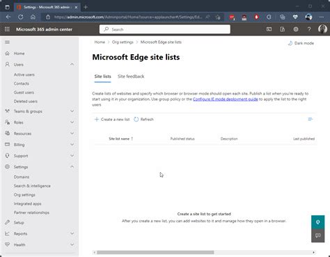 How To Configure Microsoft Edge Ie Mode With A Cloud Sites List Using
