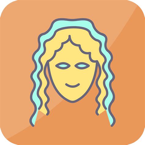 Hair Curly Vector Icon 18756569 Vector Art At Vecteezy