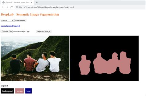 TensorFlow Js Semantic Image Segmentation In Browser Using DeepLab