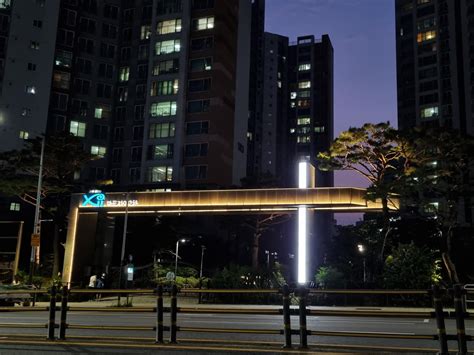 마포 자이2차아파트 문주 경관조명 아파트 문주조명 문주조명 아파트 경관조명 바투광기 면조명 2022년