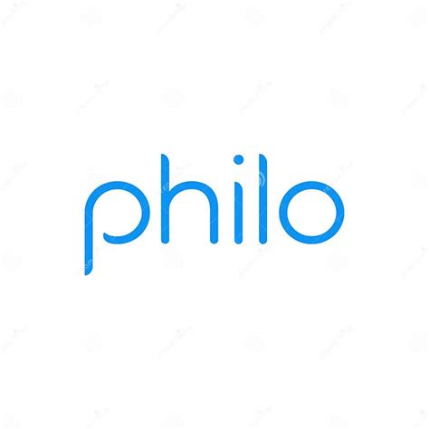 Philo Logo Editorial Illustrative On White Background Editorial