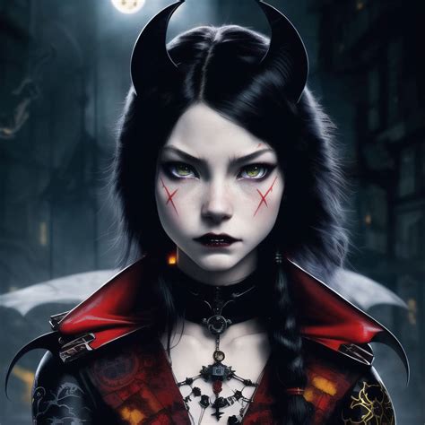 Vampire Girl Portrait Dark Fantasy 1 By Punkerlazar On Deviantart